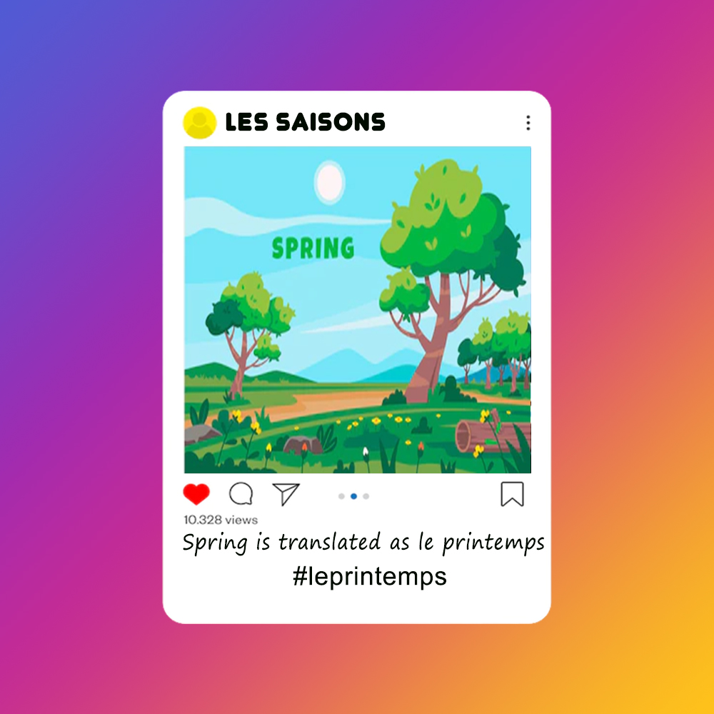 Names of the Seasons in French - les saisons