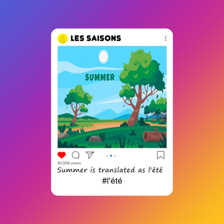 Names of the Seasons in French - les saisons